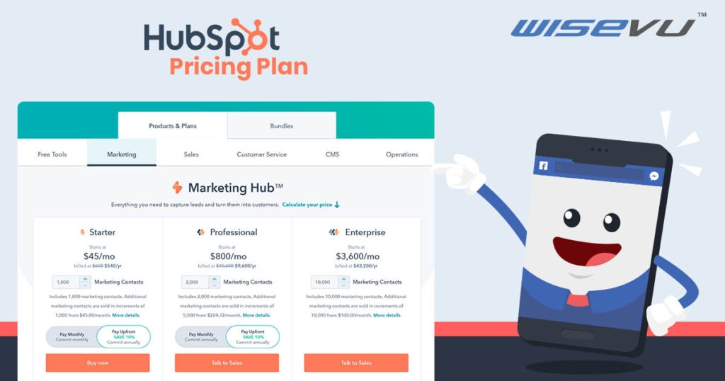 HubSpot’s Sales Hub Features and Pricing Plan Comparison Guide
